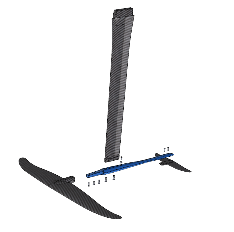 Fuselage Konnect Alu long - KETOS FOIL - foil carbone d'exception depuis 2009